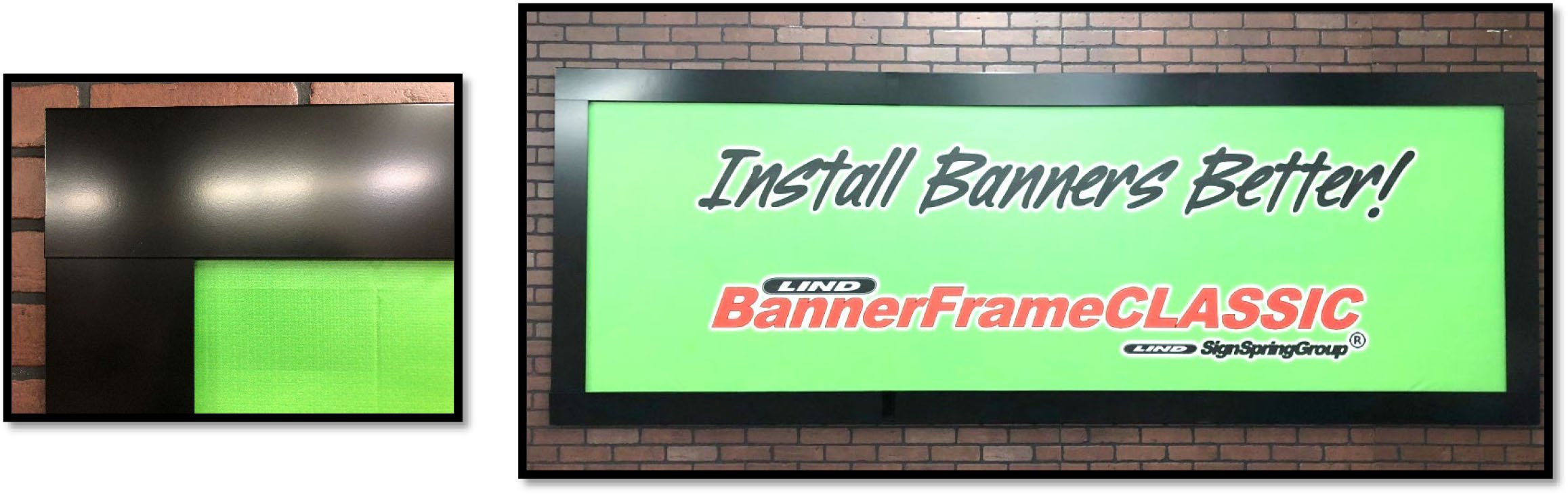 Indoor and Outdoor Banner Frames | Lind SignSpring